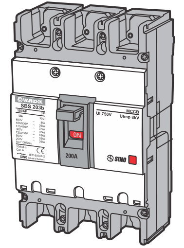 MCCB Sino SBS/200AF SBS203c/200 chính hãng giá tốt nhất Super MRO