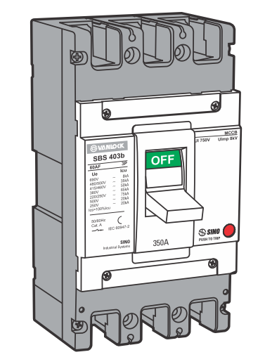 MCCB Sino SBS/400AF SBS403c/350 chính hãng giá tốt nhất Super MRO