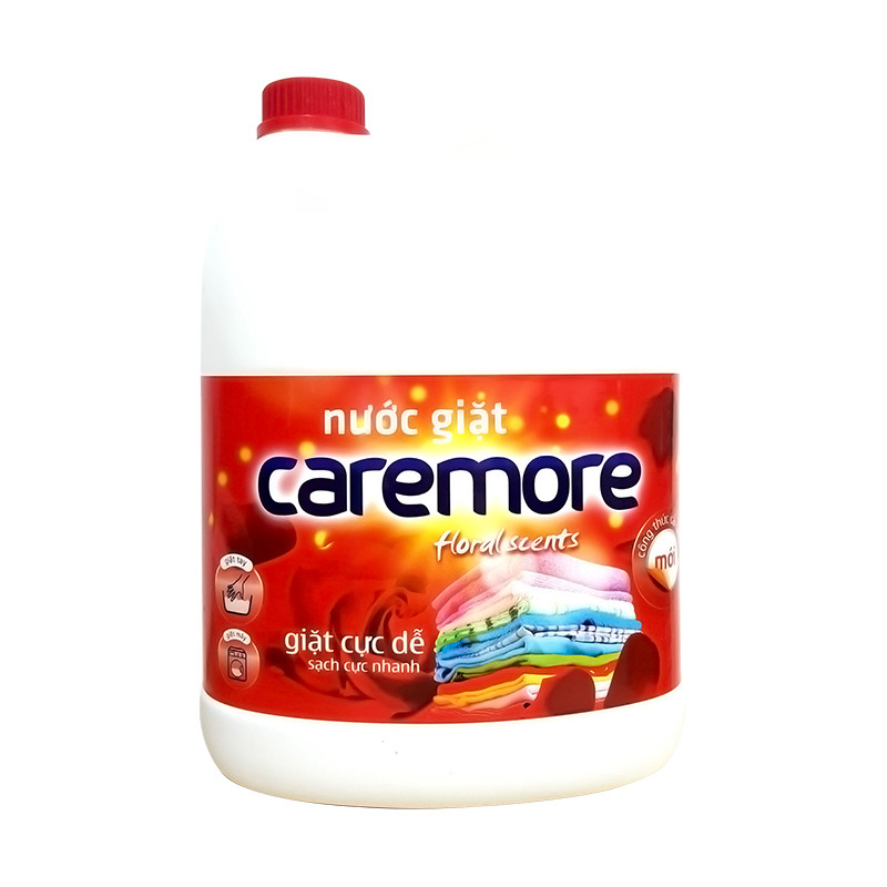 Nước giặt đậm đặc Caremore 3,8kg (4 can/thùng) chính hãng giá tốt nhất Super MRO