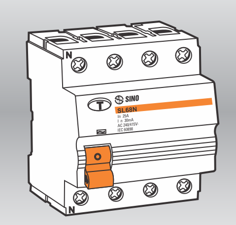 RCCB tép 4P Sino SL68N/4032/100 chính hãng giá tốt nhất Super MRO