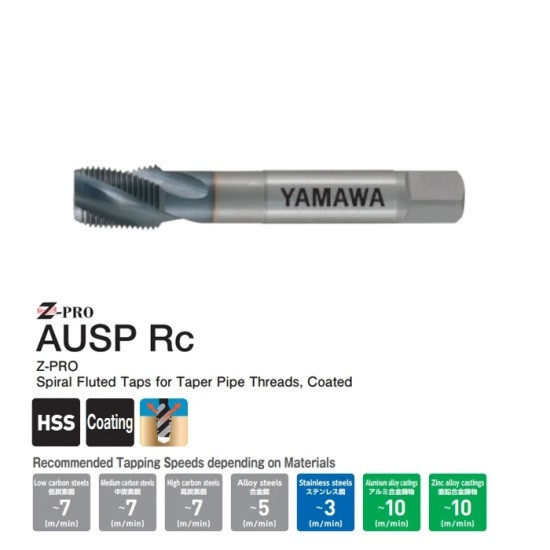 Mũi taro YAMAWA AUSP Rc 1/4-19 (SJRC040FET) chính hãng giá tốt nhất Super MRO