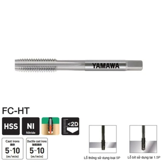 Mũi taro YAMAWA HT P4 M25x2 (TNMS025Q1) chính hãng giá tốt nhất Super MRO