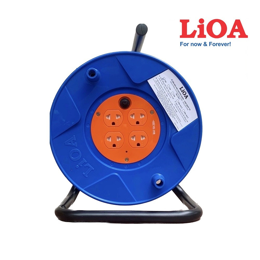 Ổ cắm quay tay kiểu rulo loại lớn Lioa QT50-2-15A 50m chính hãng giá tốt nhất Super MRO