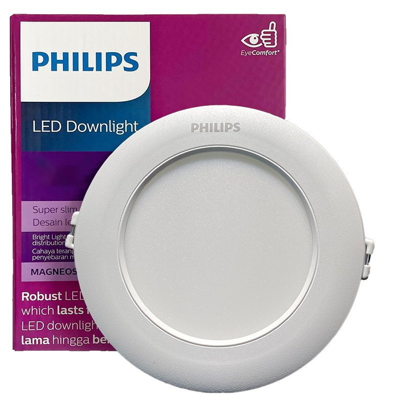 Bộ LED tròn âm trần siêu mỏng Philips DL262 EC RD 125 9W W HV SNI 03 ...