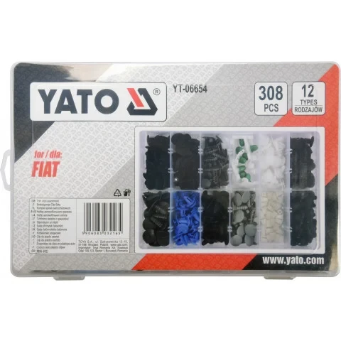 Bộ chốt nhựa xe FIAT Yato YT-06654 308 chi tiết chính hãng giá tốt nhất ...