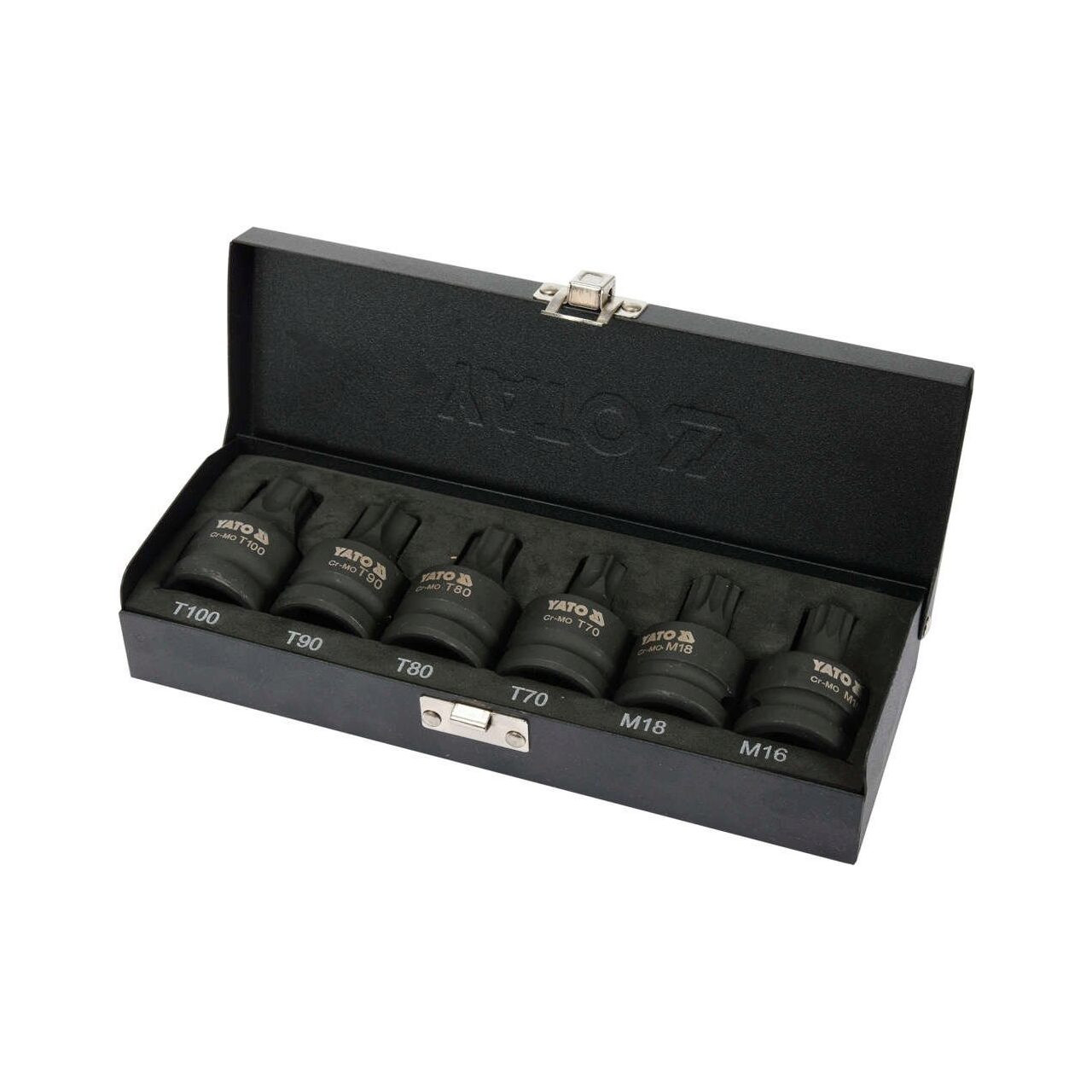 Bộ khẩu 3/4" Yato YT-10653 6 chi tiết T70, T80, T90, T100, m16, m18 chính hãng giá tốt nhất ...