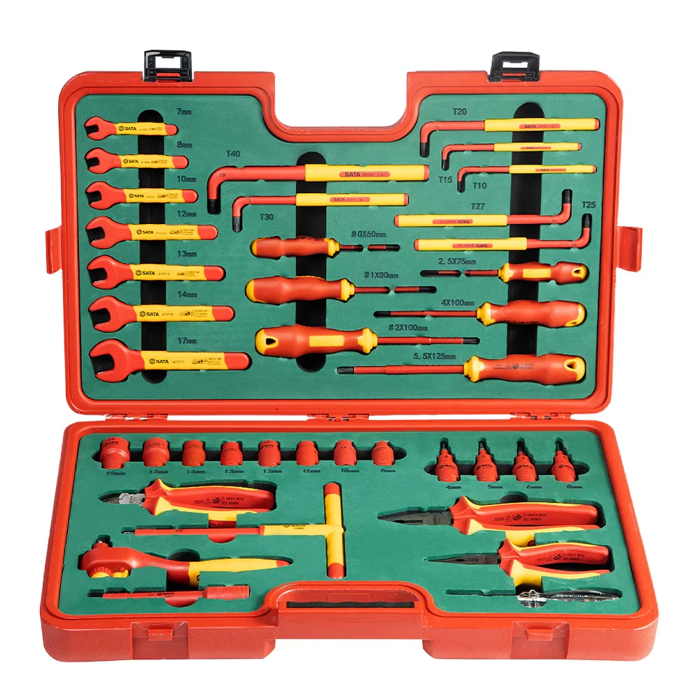 Bộ dụng cụ sửa chữa điện ô tô Sata 09933 39 chi tiết chính hãng giá tốt ...