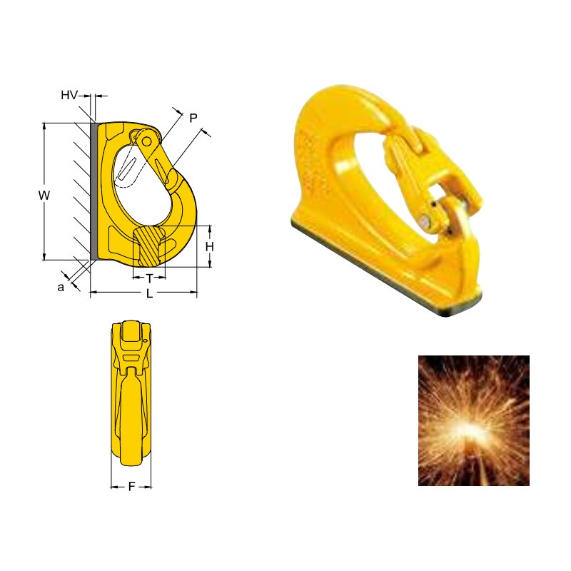 Phụ kiện móc cẩu Yoke 8-081-02 2 tấn chính hãng giá tốt nhất Super MRO