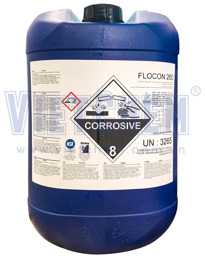 Mua bán hóa chất chống cáu cặn Flocon 260 giá TỐT, chất lượng