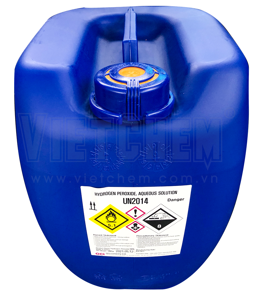 Oxy già công nghiệp (Hydrogen peroxide H2O2 50%) mua giá tốt, uy tín
