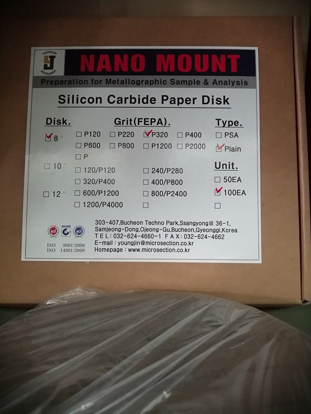 Bán giấy mài 8” Disk Send Paper P320Grit Plain giá rẻ nhất - VietChem
