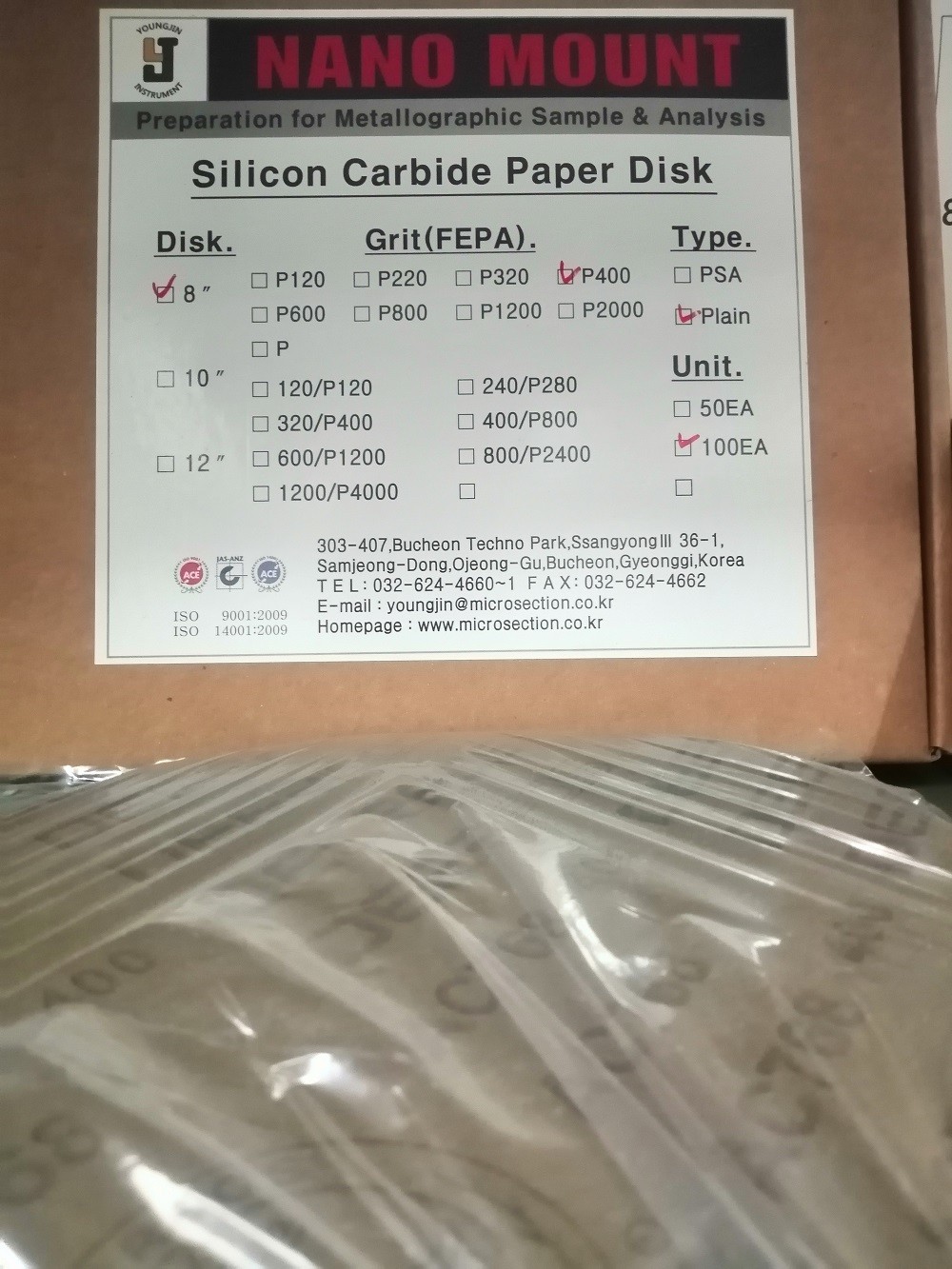 Bán giấy mài 8” Disk Send Paper P400Grit Plain giá rẻ nhất - VietChem