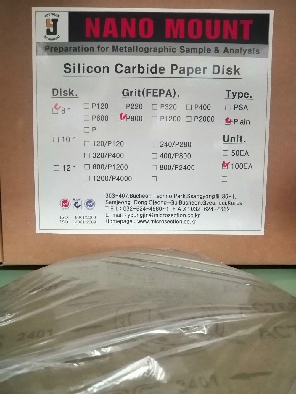 Bán giấy mài 8” Disk Send Paper P800Grit Plain giá rẻ nhất - VietChem