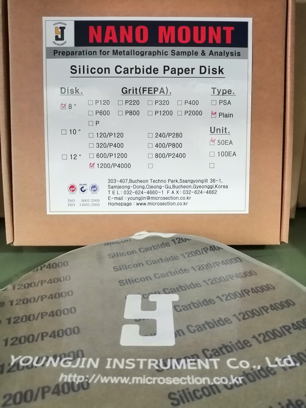 Bán giấy mài 8” Disk Send Paper 1200/P4000Grit Plain giá rẻ nhất - VietChem