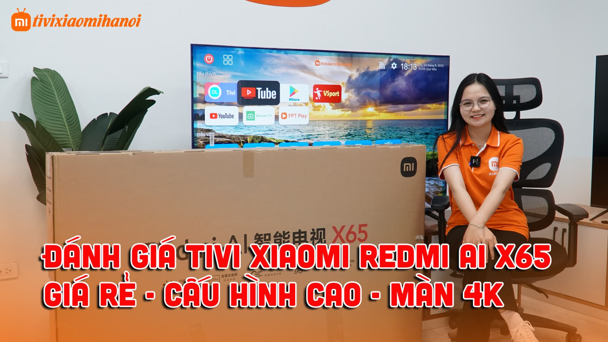 Review nhanh phiên bản Tivi Xiaomi Redmi AI X65 inch 4k 2023 cấu hình ...